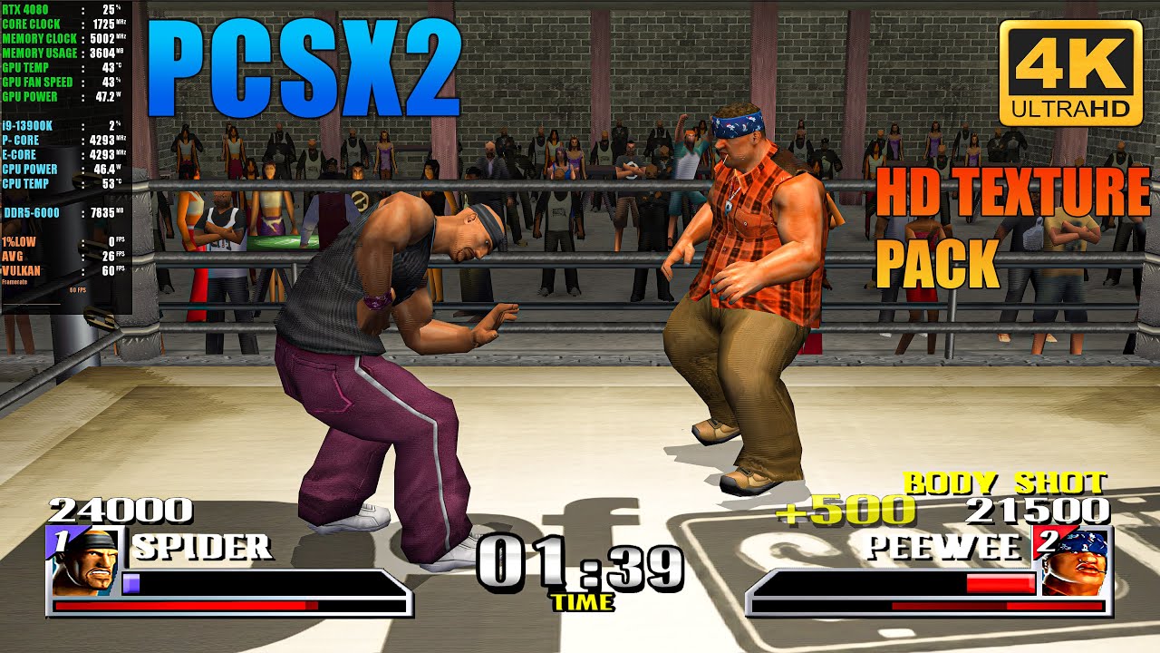 Def Jam Vendetta - ( PCSX2 Nightly Emulator ) + HD Texture Pack ...