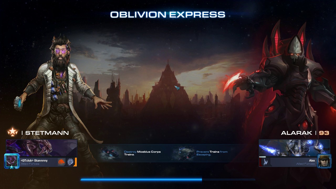 StarCraft 2 Co-Op Oblivion Express Stetmann lvl 1000 Ultralisk's! - YouTube