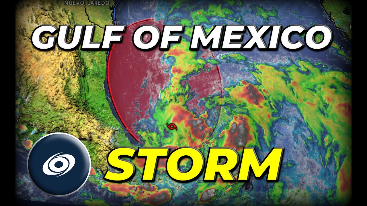 Tropical Storm forming in the Gulf of Mexico - YouTube