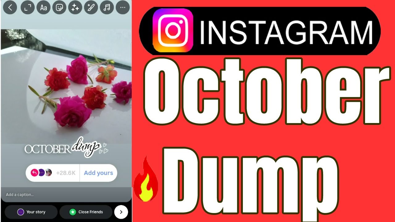 How To Get Your October Dump Instagram Story Sticker - YouTube