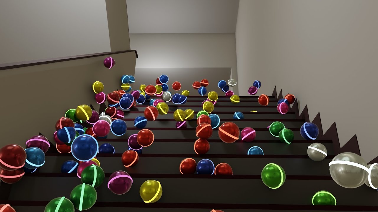 marble run, marble run videos, marble run race, balls falling, #blender ...