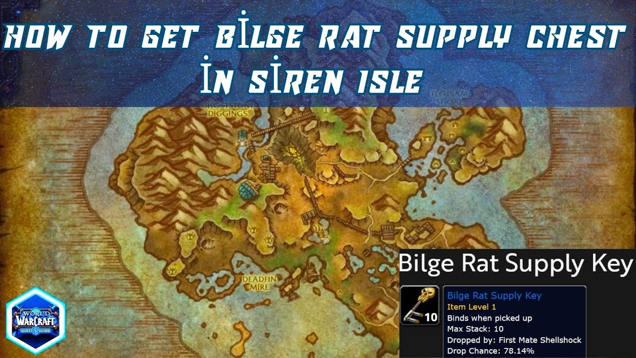 How to get Bilge Rat Supply Chest in Siren Isle | Bilge Rat Supply Key ...