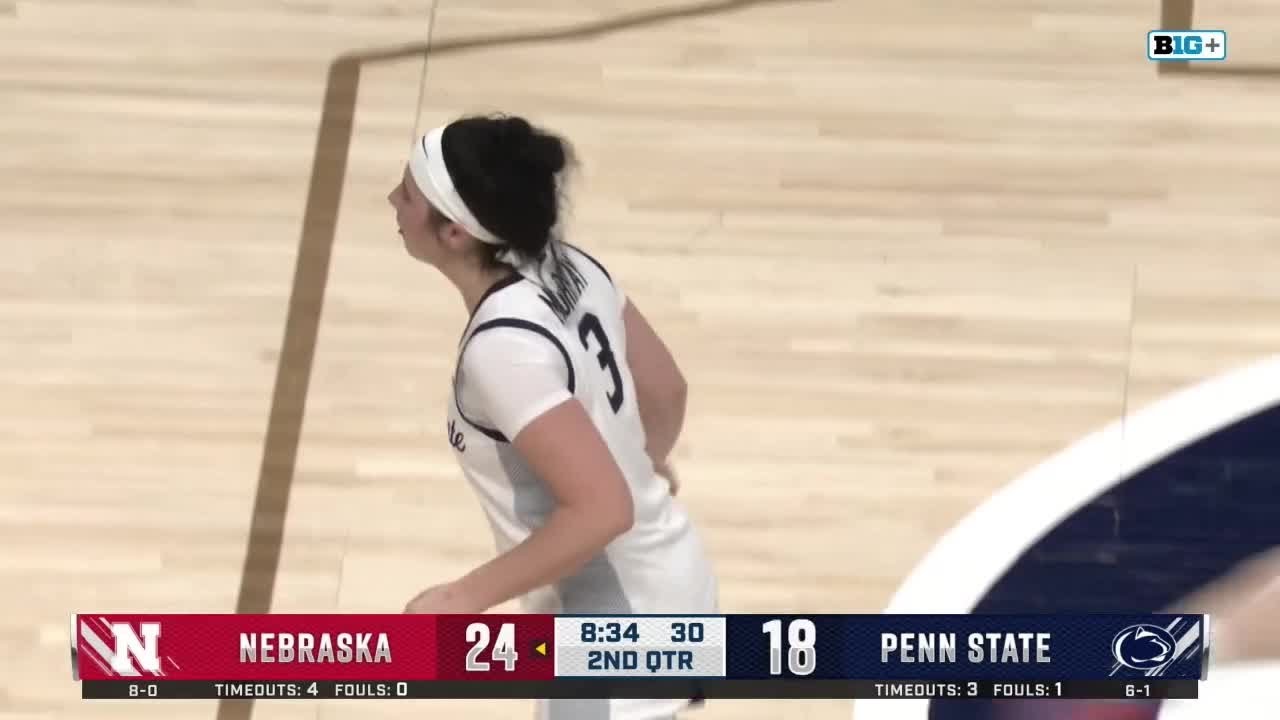 Moriah Murray Wide-Open for 3 vs. Nebraska | Penn State Women's ...