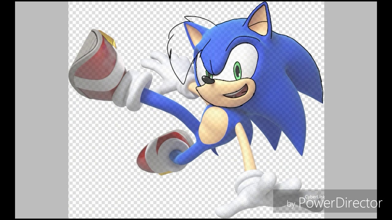 Speedpaint Sonic x3 - YouTube