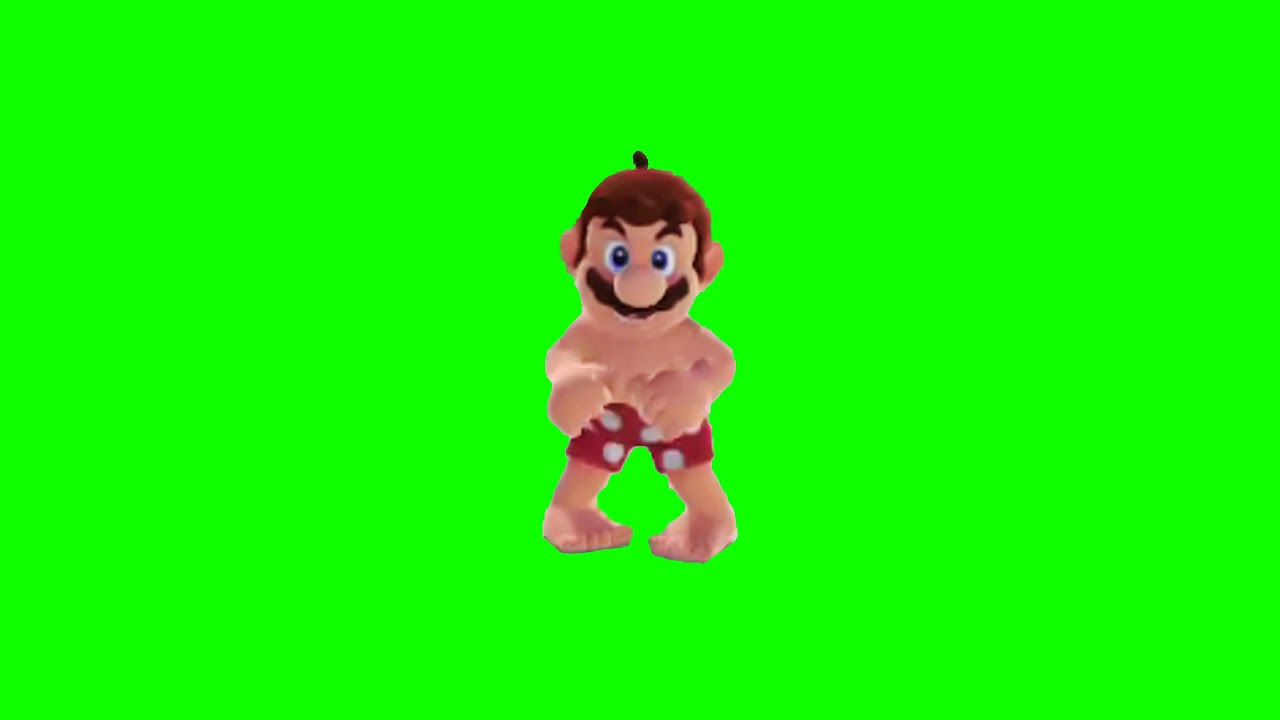 Chroma Key - Mario dancing in his boxers greenscreen. - YouTube
