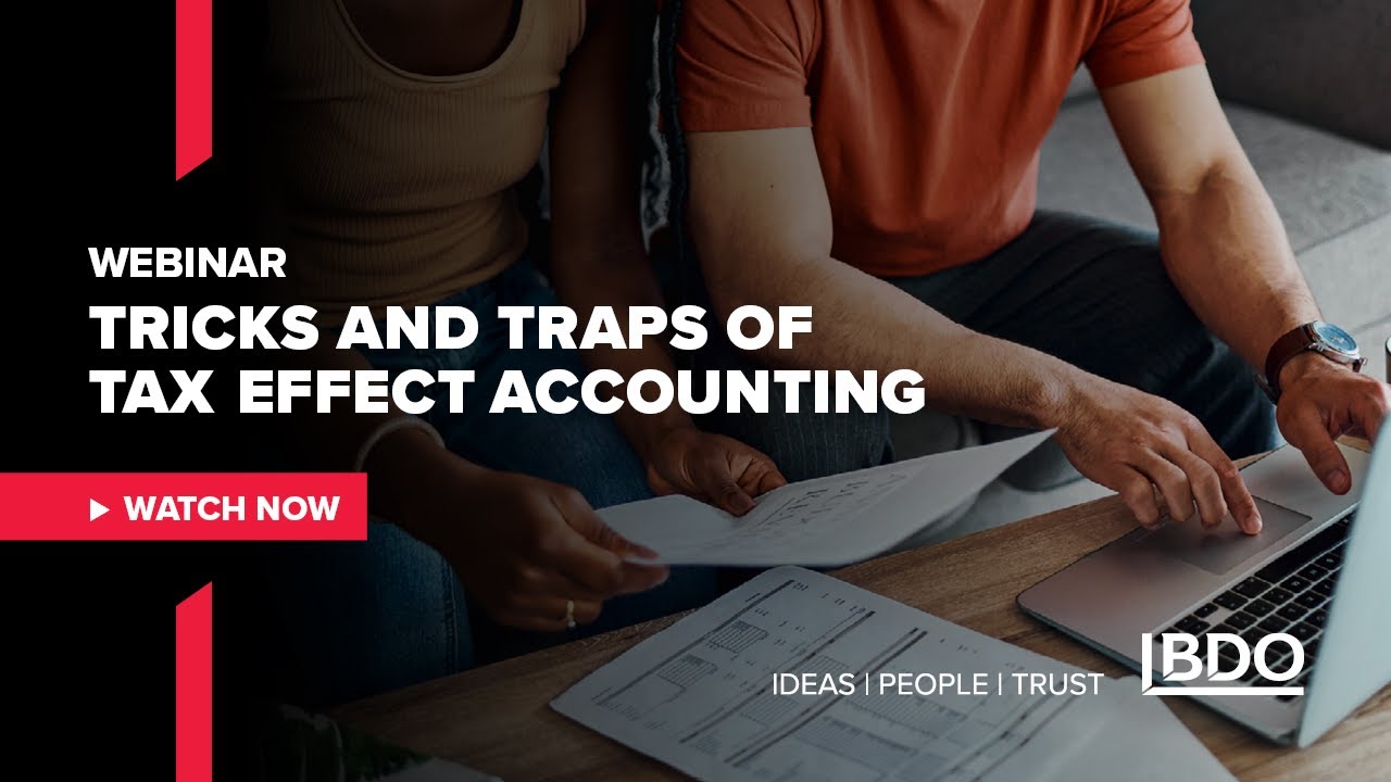 Webinar | Tricks and traps of tax effect accounting - YouTube