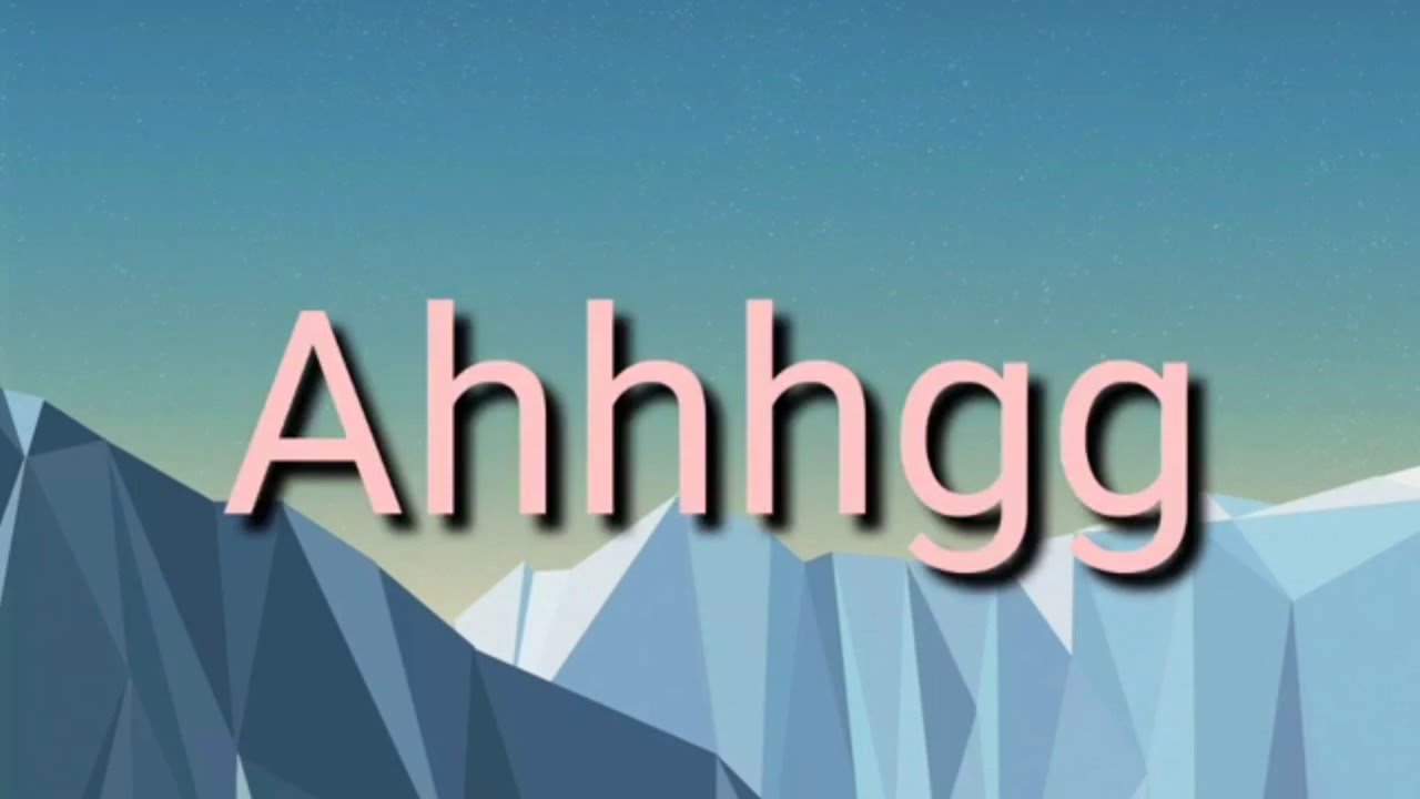 Aaahhhg Sound - YouTube