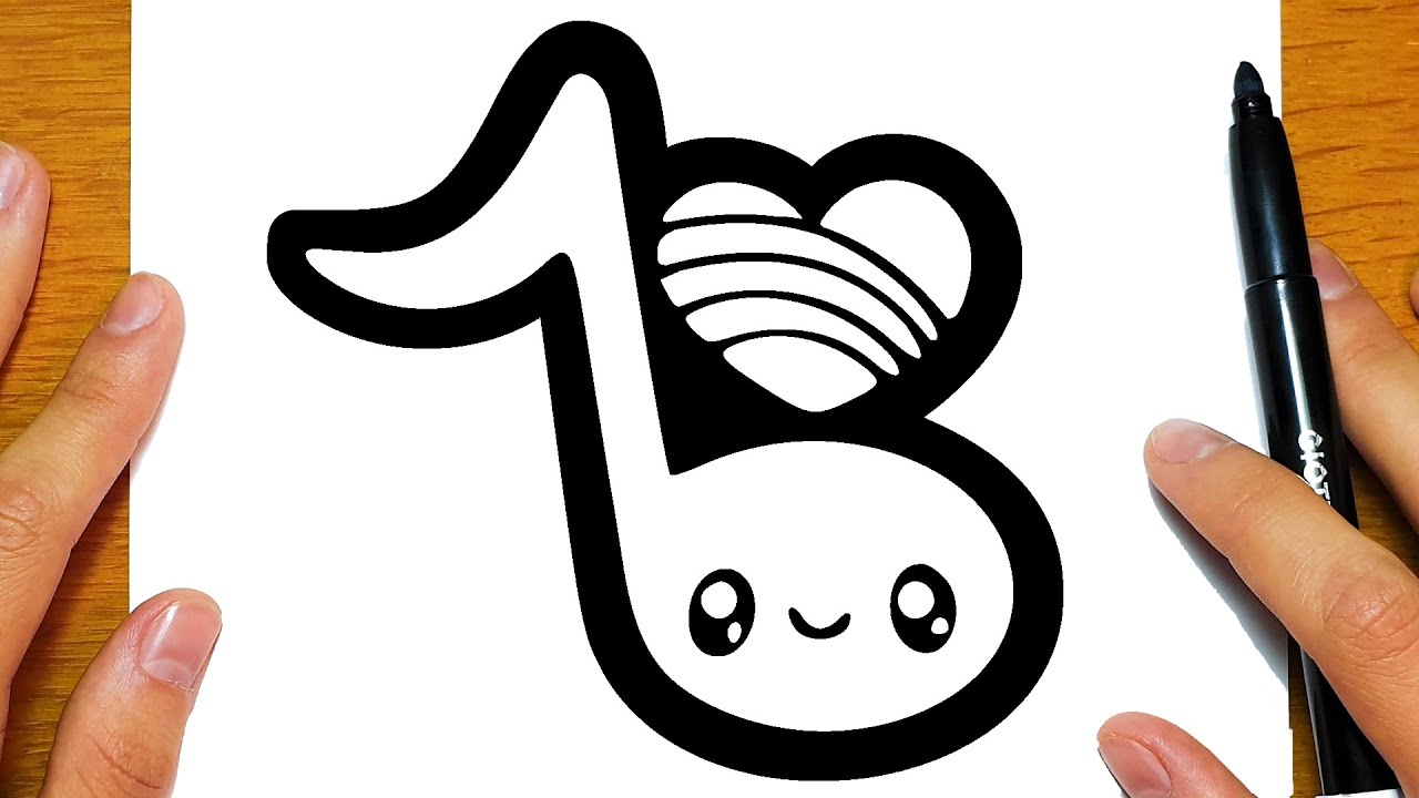 WIE MAN EINE SÜSSE MUSIKNOTE ZEICHNET | Einfaches zeichnen lernen - YouTube