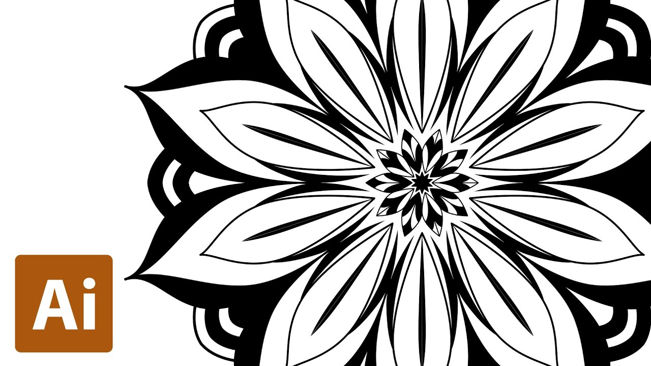 How to Create a Mandala with Pen tool (2) | Adobe Illustrator Tutorials ...