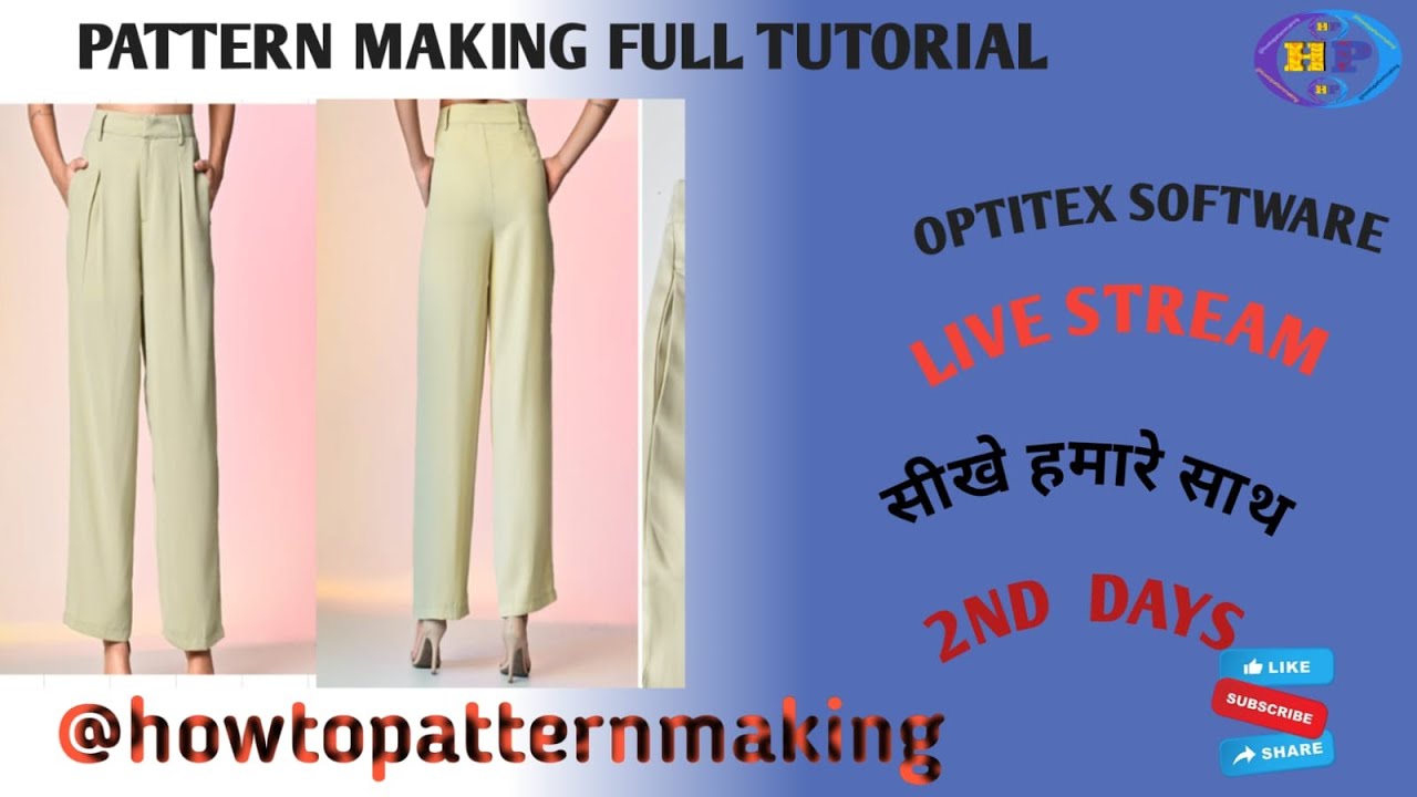 PATTERN MAKING FULL TUTORIAL 2ND DAYS LIVE STREAM - YouTube