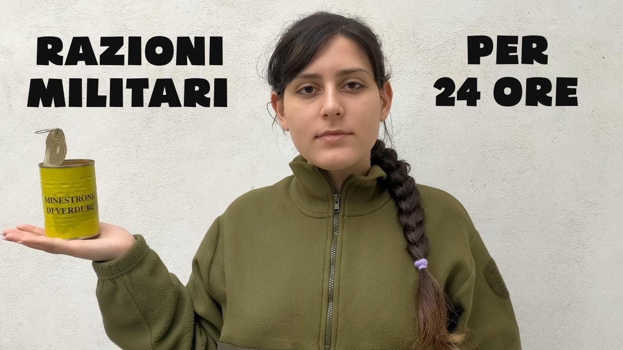 Per 24H MANGIO RAZIONI MILITARI COME I MILITARI - YouTube