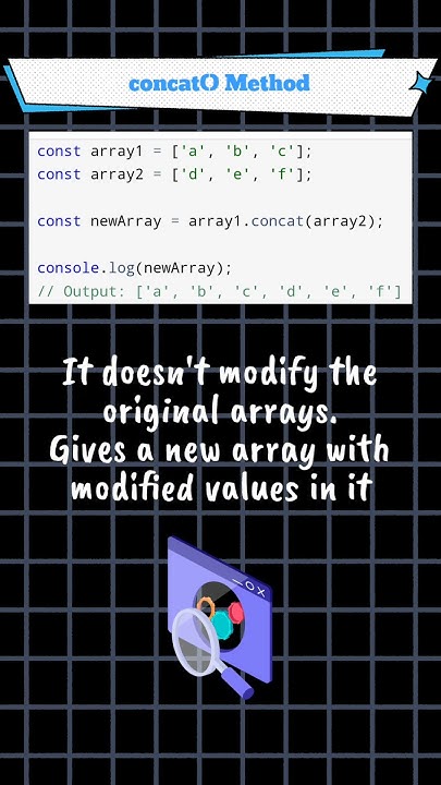 Daily Question - 132 | What is concat() method in JS ? #codelife #dailyquestion #shorts #js # ...