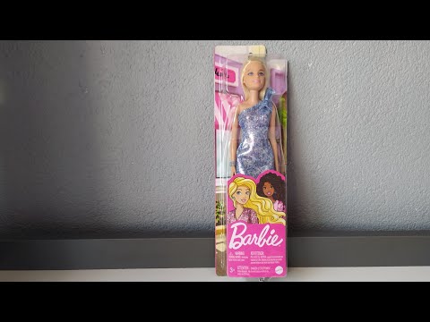 Barbie Pırıltılı Bebekler Mavi Elbiseli T7580-GRB32