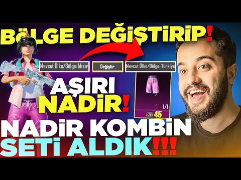 HESABIN BÖLGESİNİ DEĞİŞİP AŞIRI NADİR PEMBE ŞORT'U ALDIK! (OYUNUN EN İYİ KOMBİNİ) PUBG Mobile