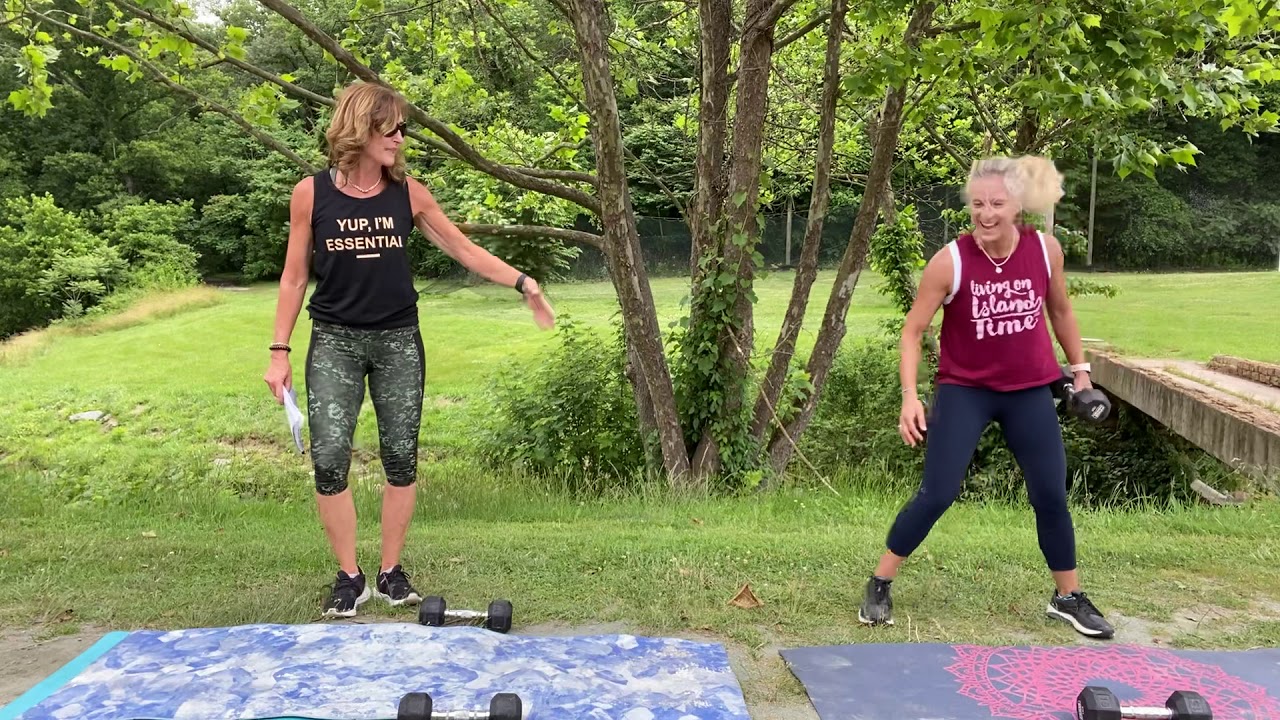 Tabata pump with Kim Boose and Amy Trantham - YouTube