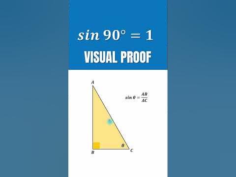 sin 90 Degrees Equals 1 Why? - YouTube