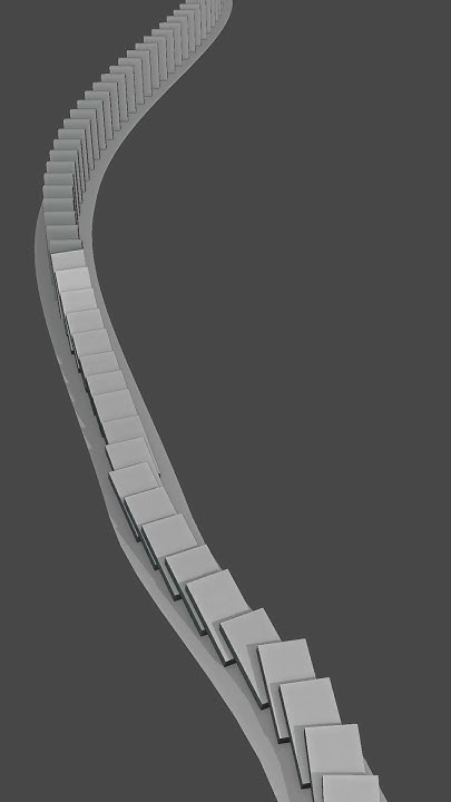 cool little domino run! #blender #animation #simulation #viralvideo ...