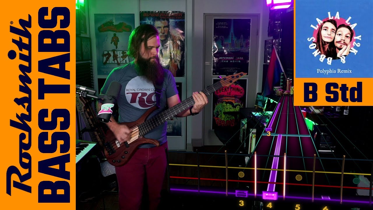 Y2K, bbno$－Lalala (Polyphia Remix)｜Bass Tabs [B Standard][Rocksmith ...