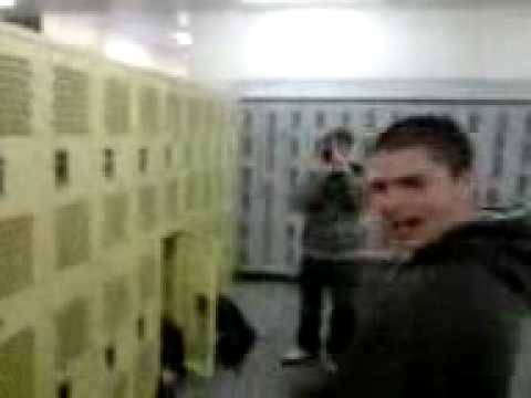Crazy kid hits his head against locker - YouTube