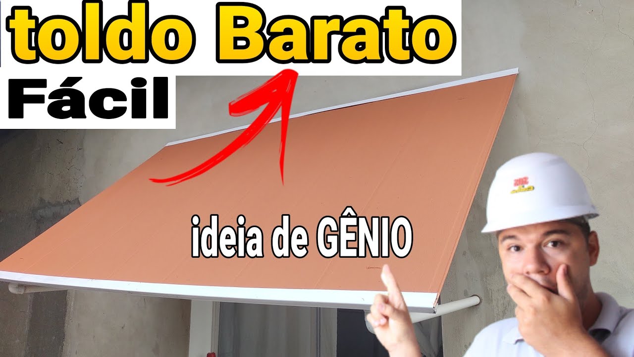 TOLDO de PVC BARATO e LINDO ideia genial pra proteção da sua Janela ...