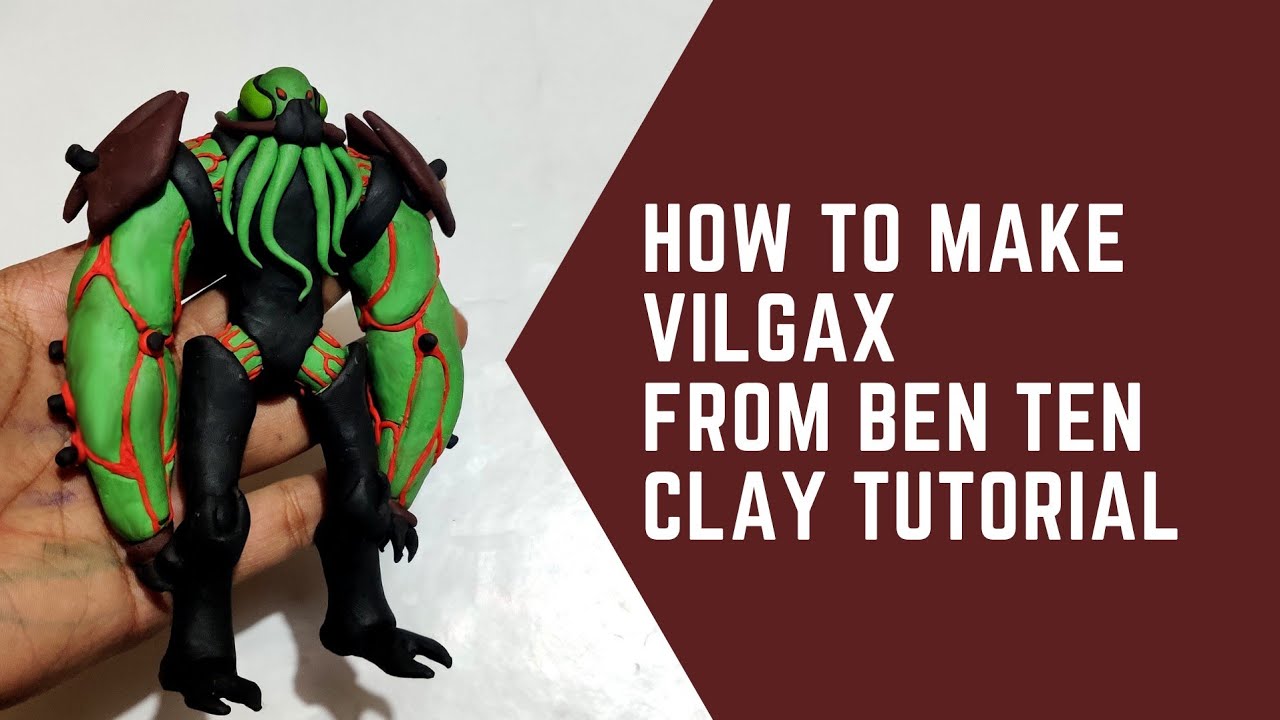 How to make vilgax from ben 10 | clay tutorial (Sculpt with Amiq) - YouTube