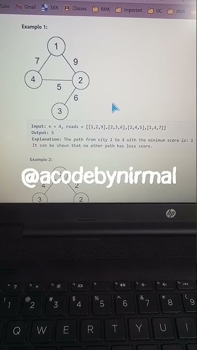 6255. Minimum Score of a path between two cities - leetcode - YouTube
