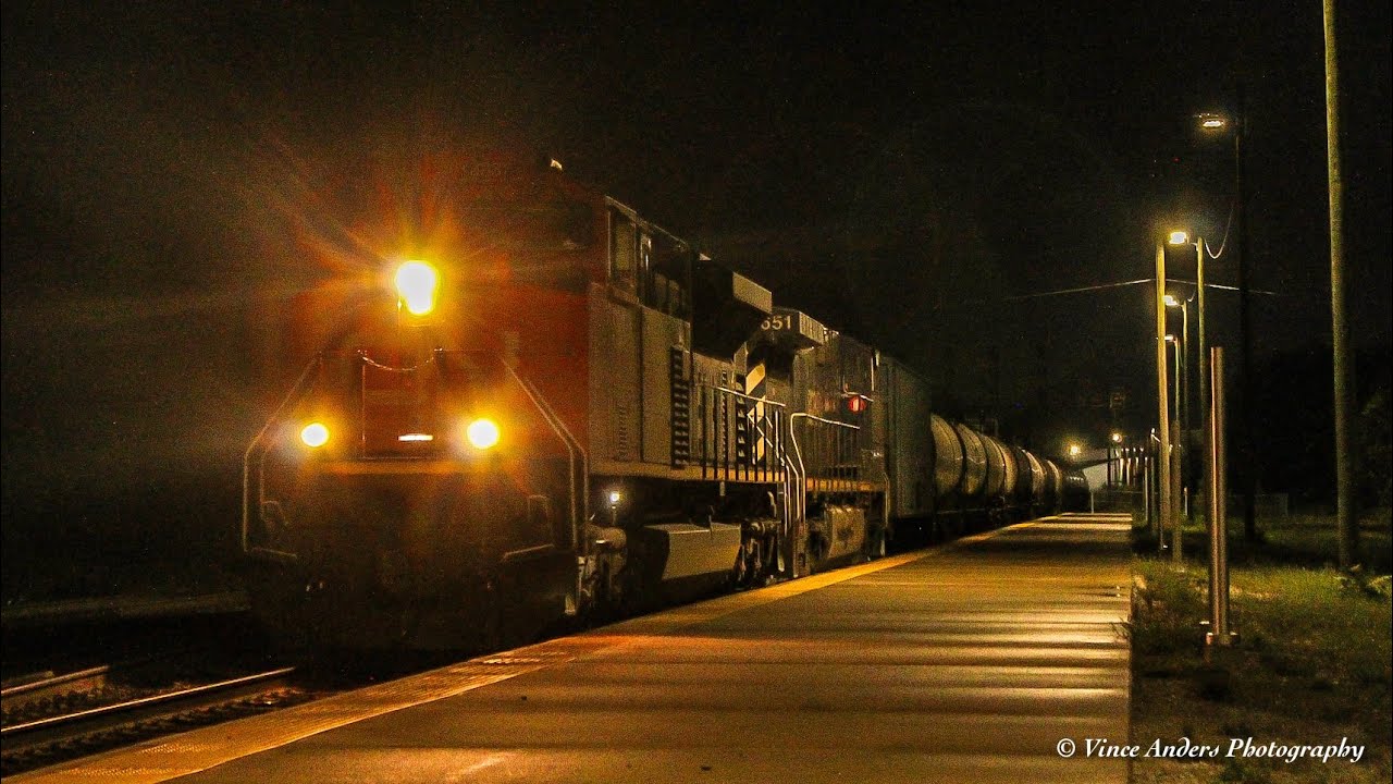 NS 6K4 With BC Rail 4651 In Elkhart, Indiana! - YouTube
