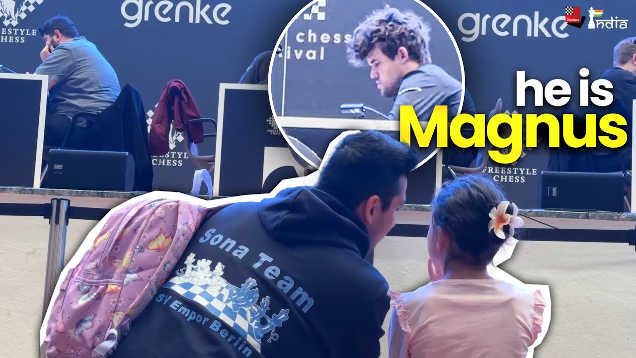 Father introduces daughter to the chess world feat Magnus Carlsen - YouTube