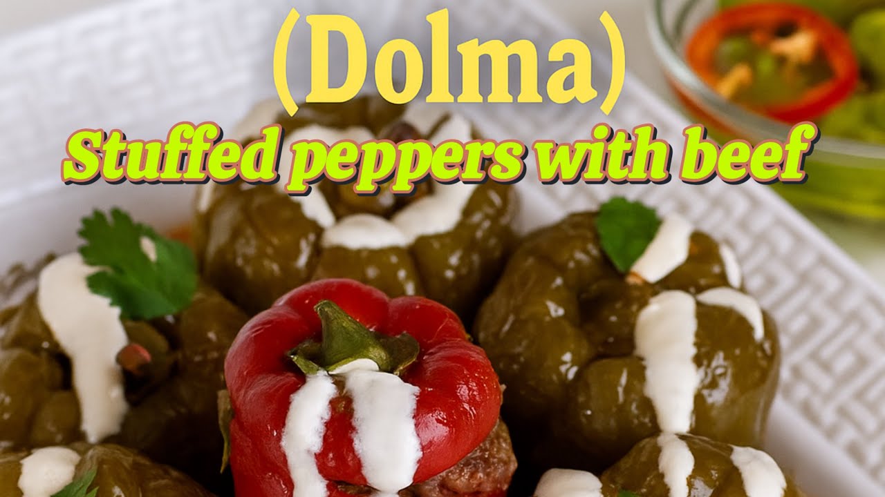 Stuffed Peppers with Beef (Dolma) 🫑طرز تهیه دولمه فلفل - YouTube