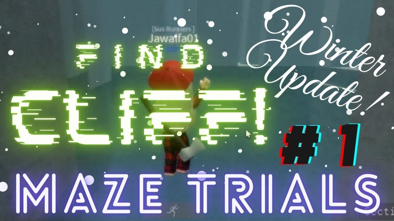 Winter Updated! How to CLIFF ESCAPE in Maze Trials game at Roblox! #1 ...