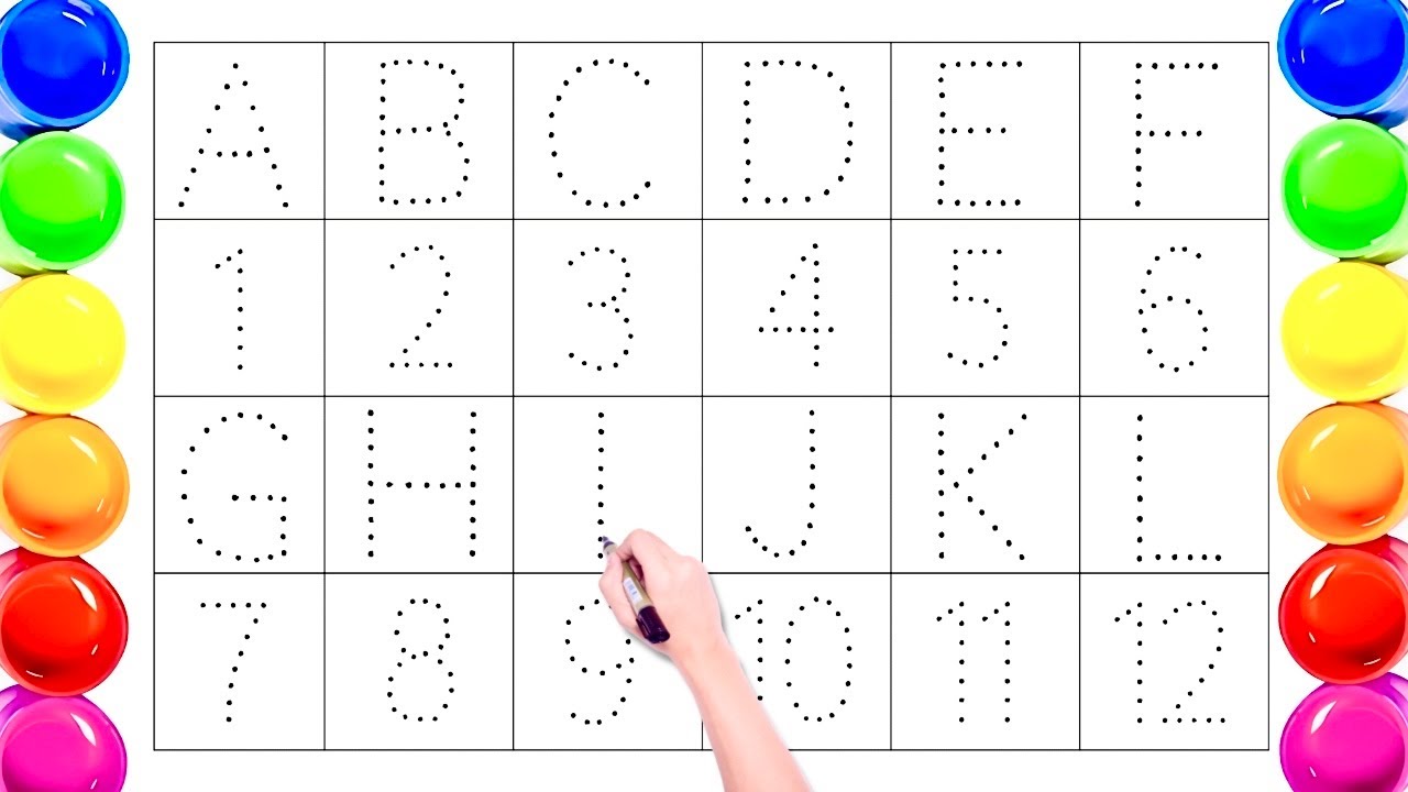 ABCD, a for apple, b for ball, 12345 Numbers, 1 to 10 counting, abc ...