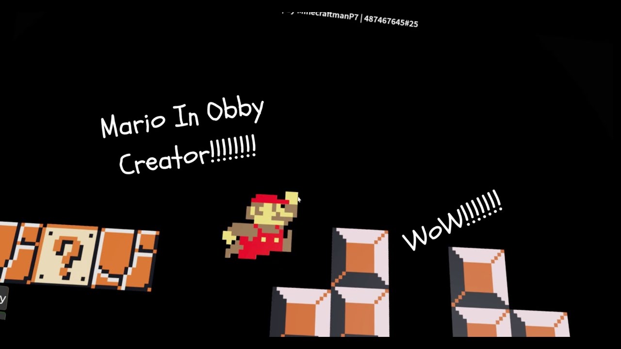 WORKING 2D MARIO GAME IN OBBY CREATOR!! - YouTube