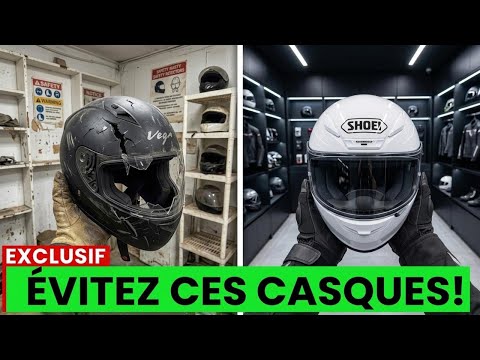 ÉVITE ces 3 marques de casques moto et les 6 qui sauvent vraiment la vie