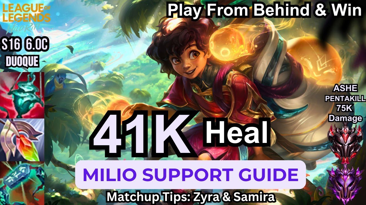 Wild Rift Milio Support Guide - Play From Behind and Win - Build, Runes ...