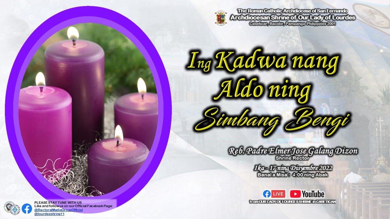 Catholic Kapampangan Mass - Kadwa nang Aldo ning Simbang Bengi - YouTube