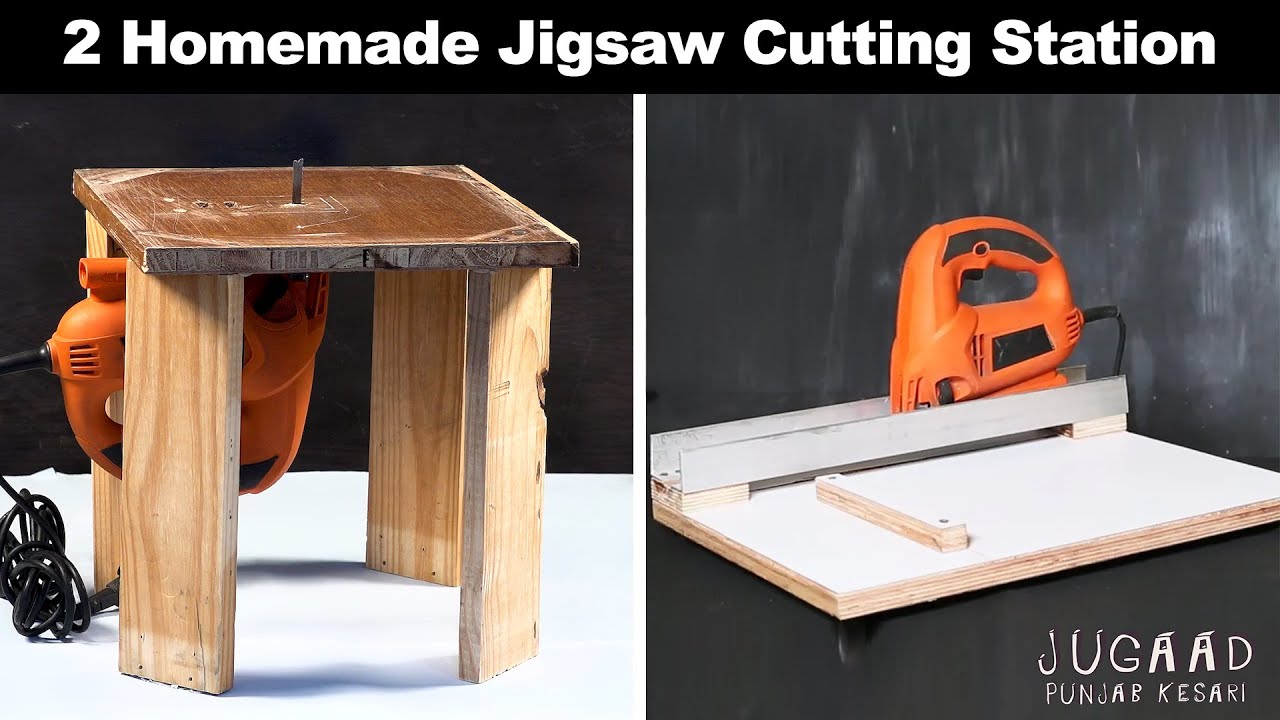 2 Homemade Jigsaw Cutting Station - YouTube