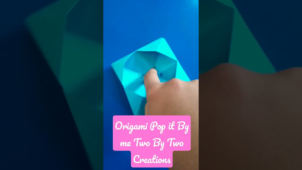 How to make Origami Pop it ? 🤔🤔🤔 - YouTube