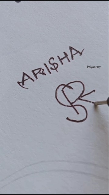 ARISHA NAME LOGO DESIGN 😎🔥#shorts - YouTube