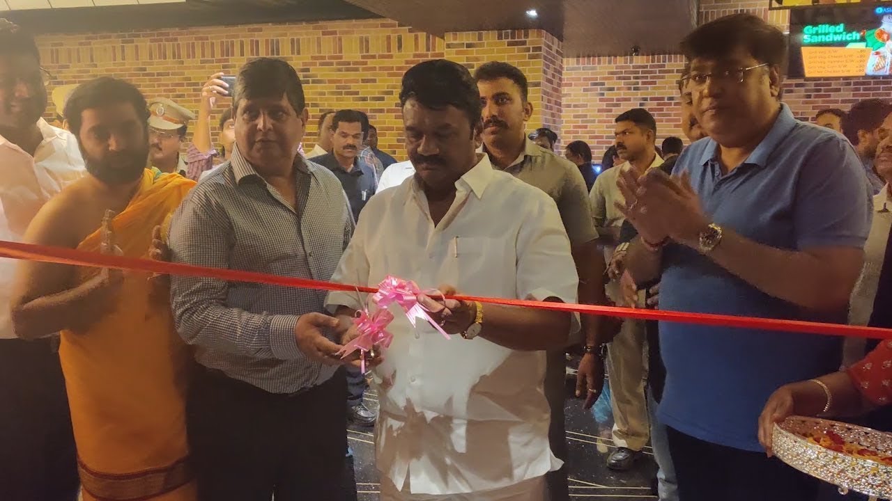 Asian MJR Square Theaters Opening At Narapally || Talasani Srinivas ...