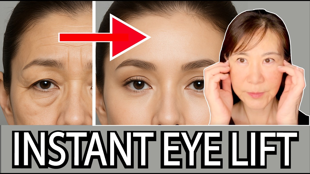 INSTANT EYELID LIFT 👀 FACE YOGA SECRET - YouTube
