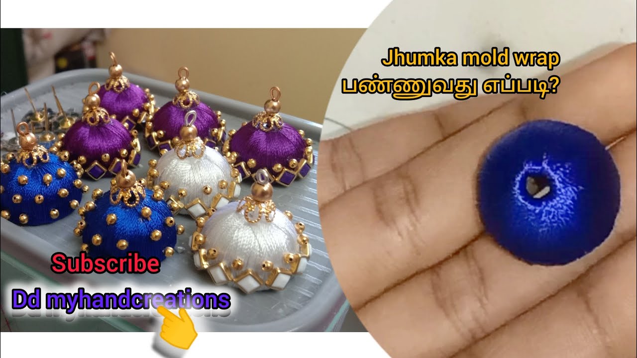 jhumka mold wrapping for beginners 😘💙 - YouTube