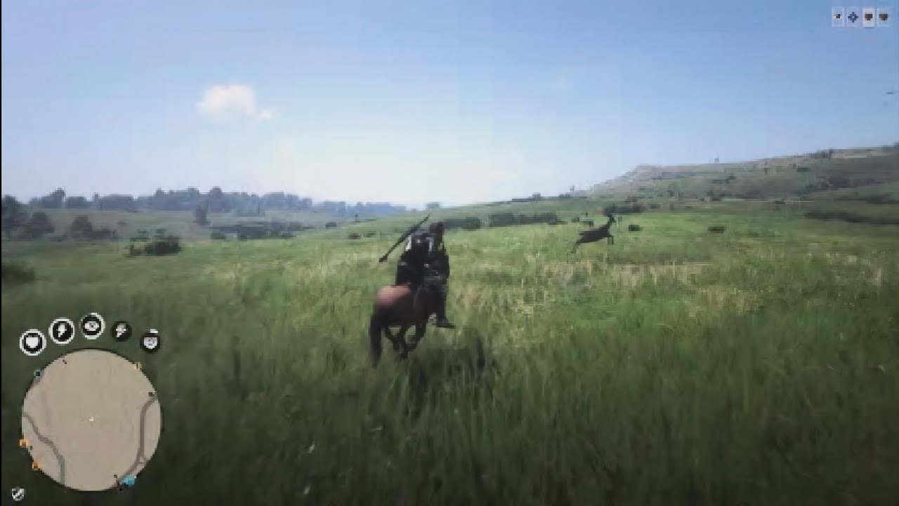 Red Dead Redemption 2 Online - Using A Mule To Catch A Deer - YouTube