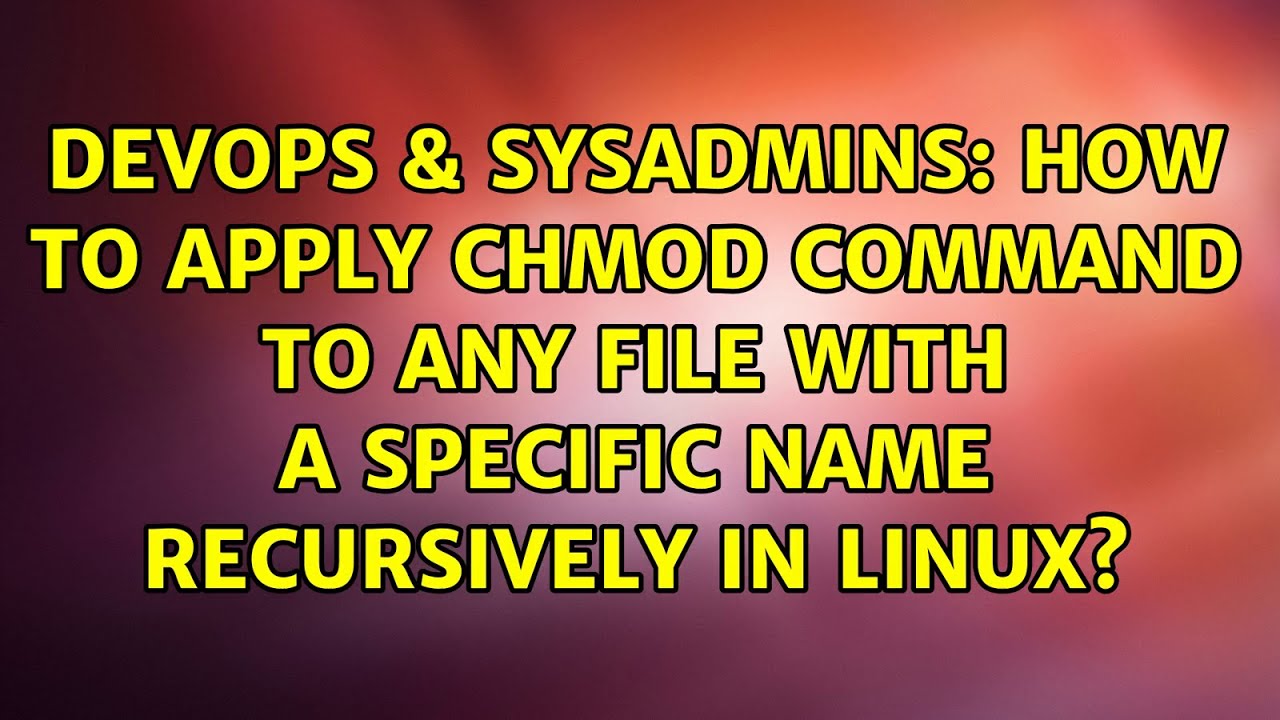 How To Apply CHMOD Command To Any File With A Specific Name Recursively how-to-apply-chmod-command-to-any-file-with-a-specific-name-recursively