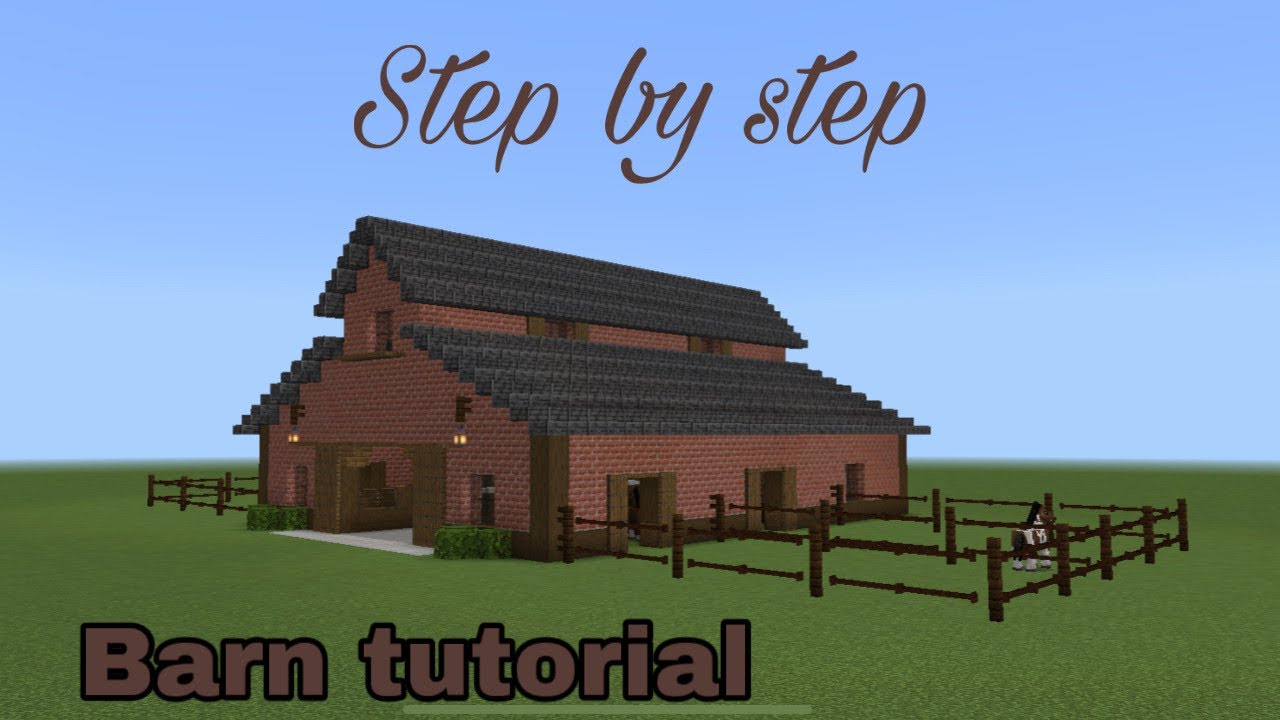 EASY How to Build a Minecraft Horse Barn | Mc Equestrian | DibbleCraft ...