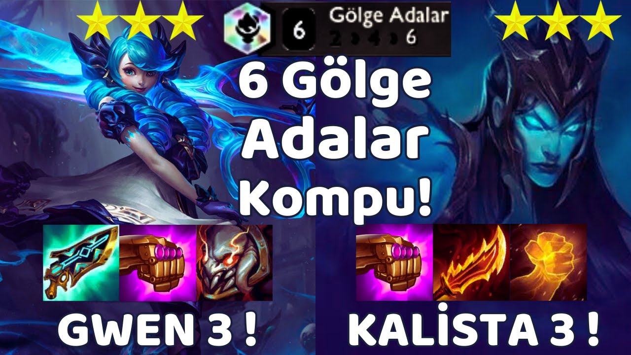 Nihi Tft Gwen 3 Kalİsta 3 İle 6 GÖlge Adalar Kompozİsyonu Kurmak