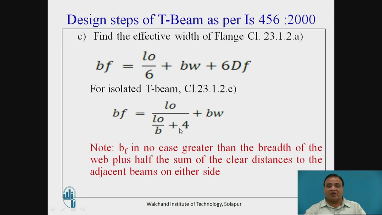 Design of RCC T-Beam - YouTube