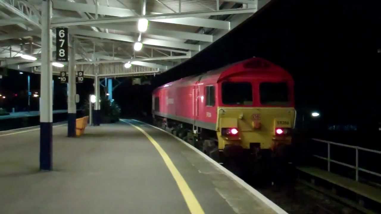 DB Red Class 59 No. 59205 + 59206 | Plymouth Station | 23/02/2013 - YouTube