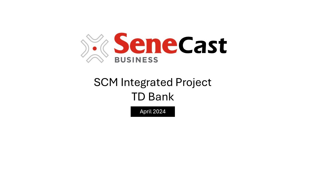 SCM Capstone TD Bank Presentations - YouTube