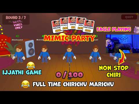 EAGLE - MIMIC PARTY 🤣 FULL LIVE NON STOP CHIRI 🔥MALAYALAM DIALOGUE 😎 CHIRICHU MARICHU 🤣