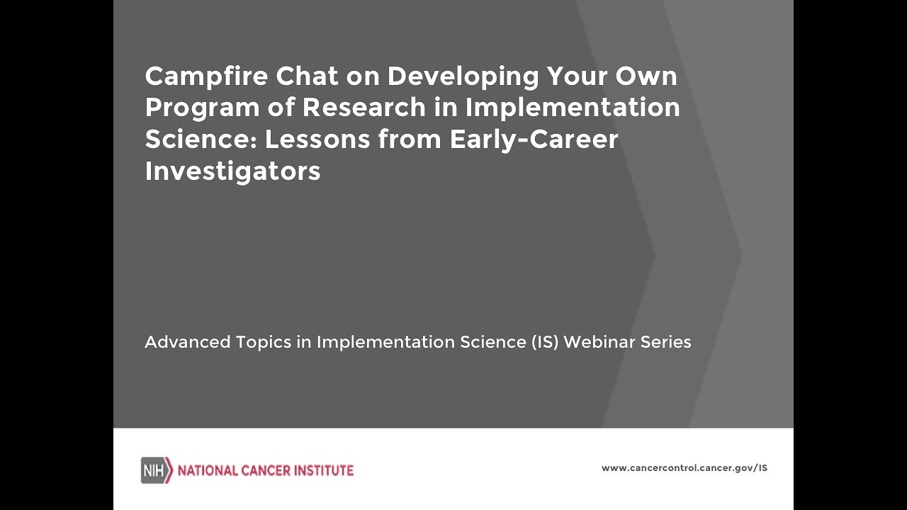 Developing Programs of Research in Implementation Science: Lessons from ...